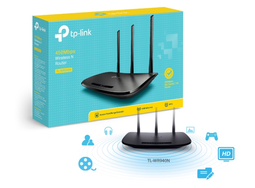 Router inalámbrico N 450Mbps TL-WR940N - Jm Systems Perú